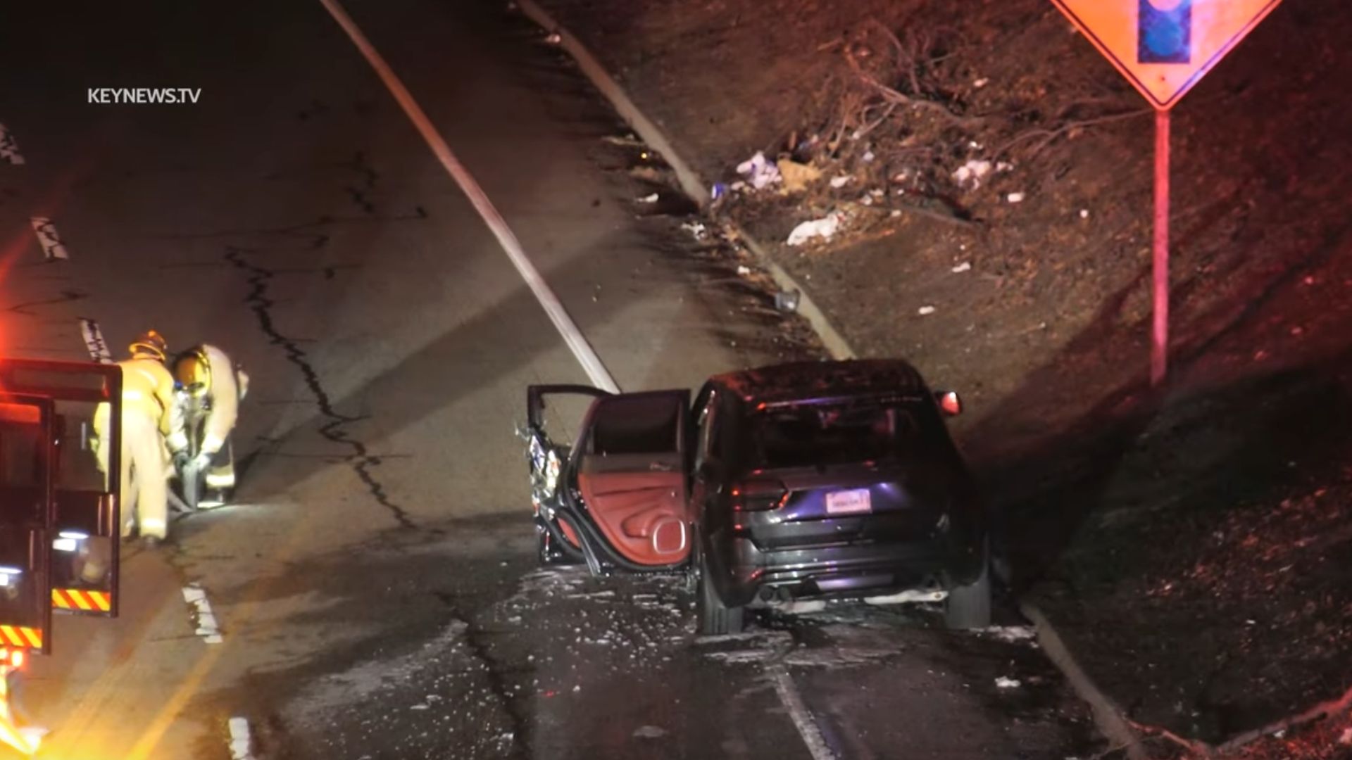 Street Takeover Jeep Trackhawk Catches Fire While Running From Cops ...