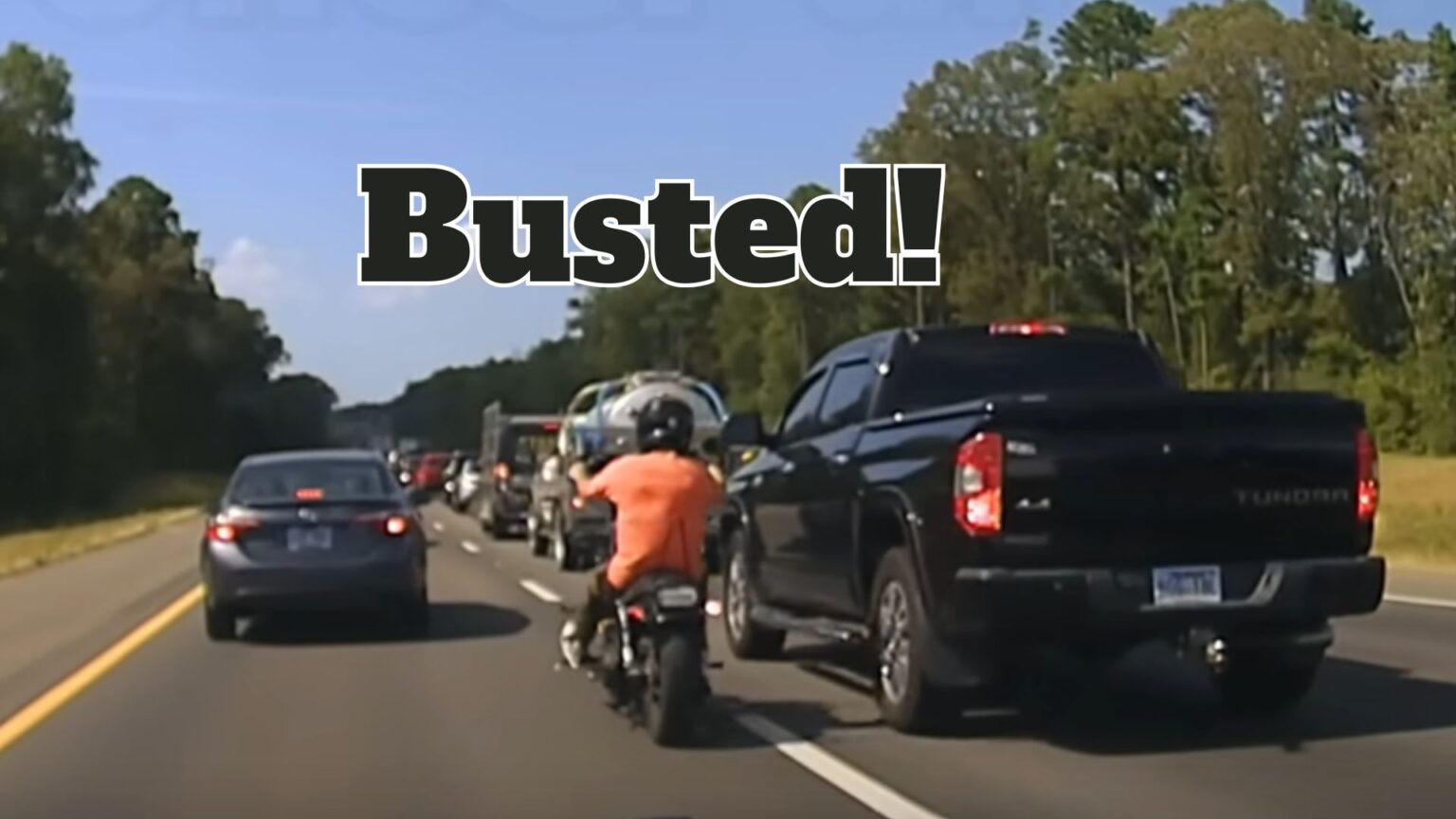 Watch: Lane Splitting Motorcycle Busted By Arkansas Trooper - The Auto Wire