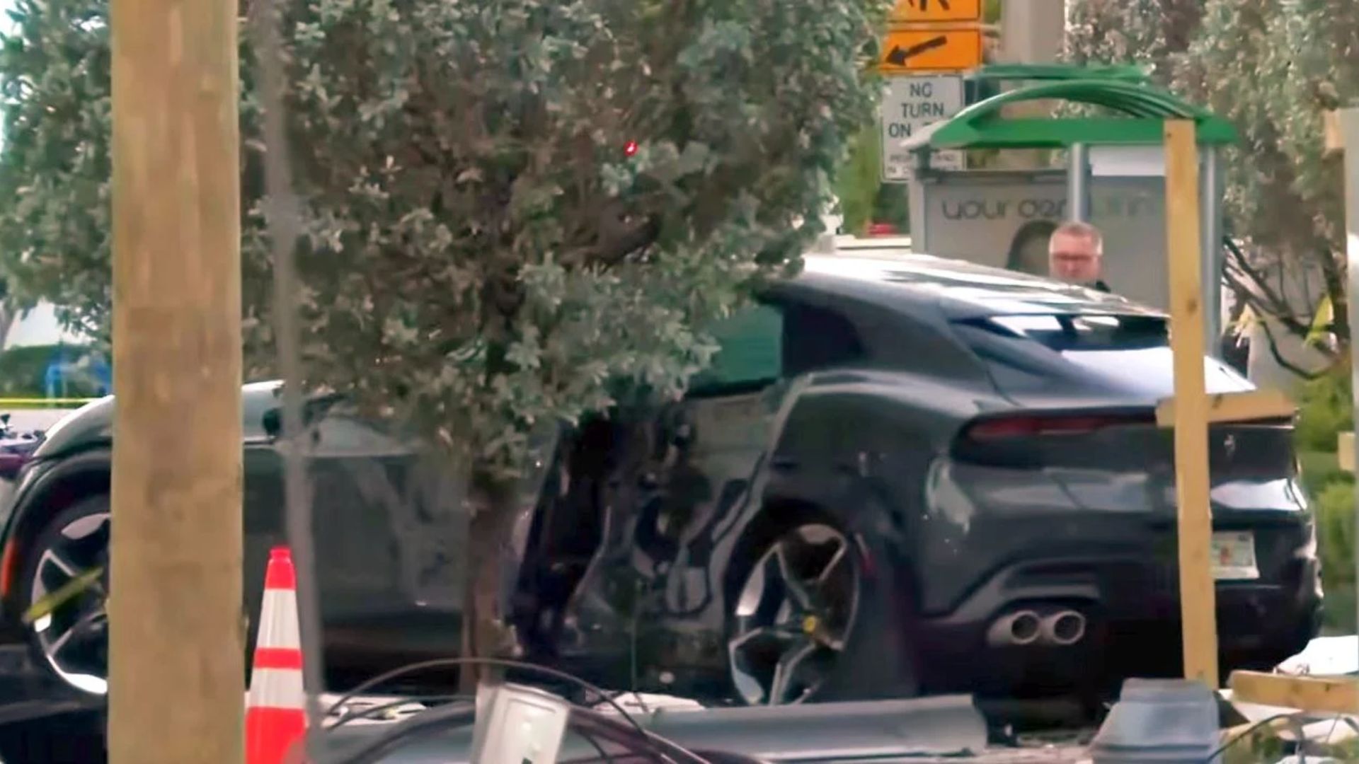 Stolen Ferrari Purosangue Crashes During Police Chase in Miami - The ...