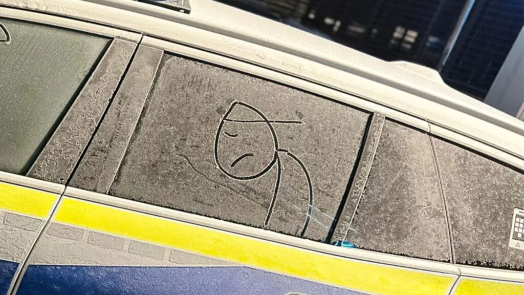 German Police Use Icy Patrol Car Windows to Deliver Winter Driving ...